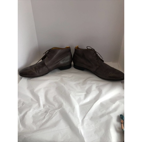 UNDANDY | Shoes | Undandy Mens Ankle Chukka Boots Brown Leather Laceup ...